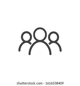 Three People Group Icon Vector Stock Vector (Royalty Free) 1616538409 ...
