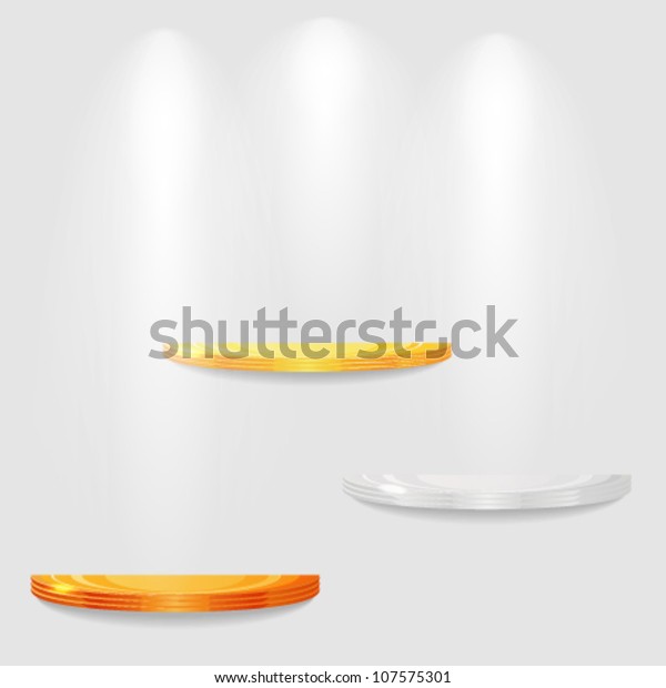 Three Ranking Shelves Stock Vector (Royalty Free) 107575301 | Shutterstock