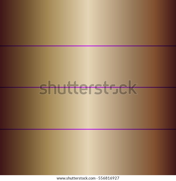 Three Shiny Purple Lines Gold Background Stock Vector (Royalty Free ...