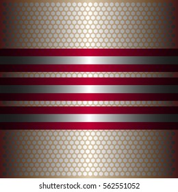 Two Shiny Red Lines Silver Background Stock Vector (Royalty Free) 562849915