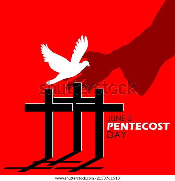 Three Standing Crosses White Bird Flying Stock Vector (Royalty Free ...