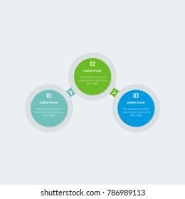 Three Step Infographic 3 Choices Options Stock Vector (Royalty Free ...