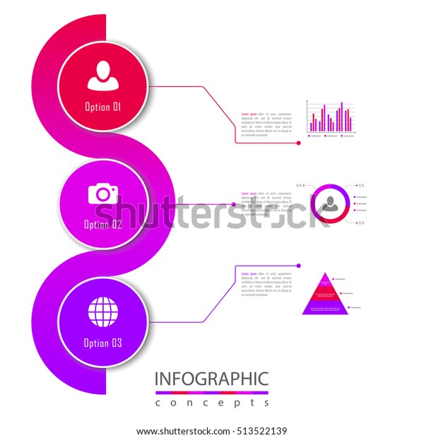 Three Steps Timeline Infographics Can Be Stock Vector (Royalty Free ...