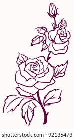 461 3 Roses Tattoo Images, Stock Photos & Vectors | Shutterstock