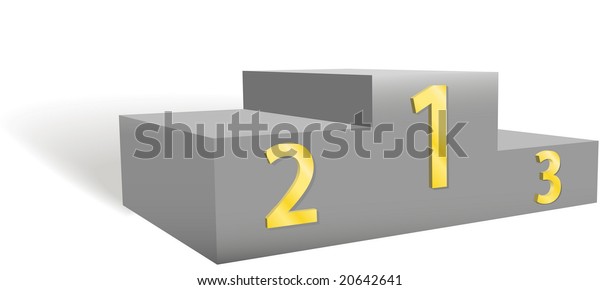 Three Tier Award Podium Winners Platforms Stock Vector (Royalty Free ...