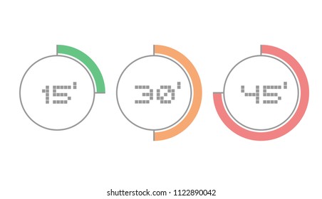 Three Times Icons Stock Vector (Royalty Free) 1122890042 | Shutterstock