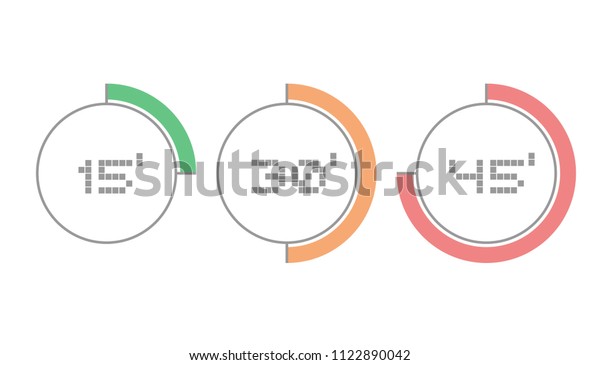Three Times Icons Stock Vector (Royalty Free) 1122890042 | Shutterstock