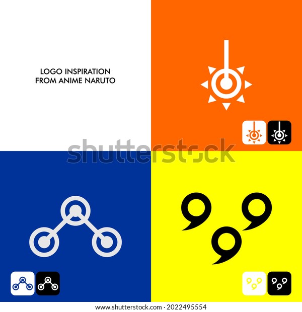 Three Vector Logos About Naruto Anime Stock Vector (Royalty Free ...