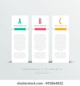 Three Vertical Banners Infographic Design Template Stock Vector ...