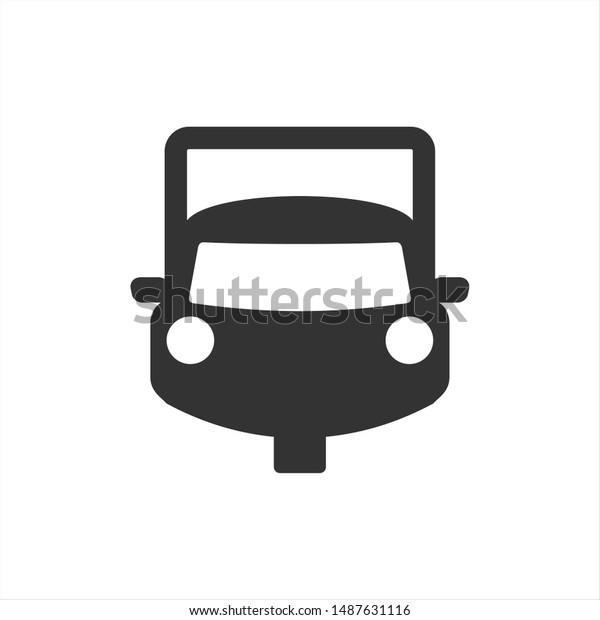 Three Wheel Car Icon Vector Logo Stock Vector (Royalty Free) 1487631116 ...