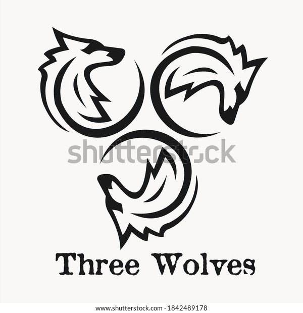 Three Wolves Were Circling Their Prey Stock Vector (Royalty Free ...