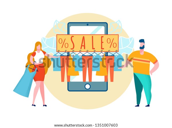 Thrift Shop Sales Cartoon Vector Illustration Stock Vector (Royalty ...