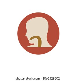Throat Icon Vector Illustrator Stock Vector (Royalty Free) 1065529802 ...