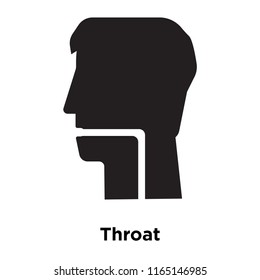 Throat Icon Vector Isolated On White Stock Vector (Royalty Free ...