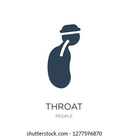Throat Icon Vector On White Background Stock Vector (Royalty Free ...