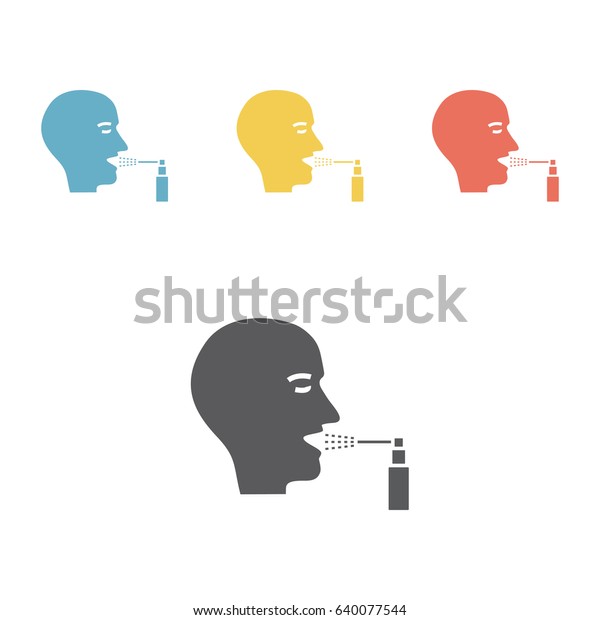 Throat Spray Icon Vector Sign Stock Vector (Royalty Free) 640077544 ...