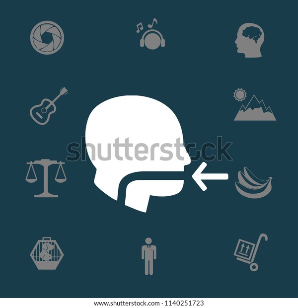 Throat Symbol Vector Illustration Stock Vector (Royalty Free ...