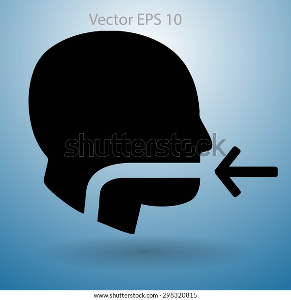 Throat Symbol Vector Illustration Stock Vector (Royalty Free) 298320815 ...