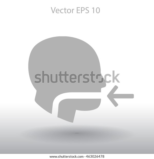 Throat Symbol Vector Illustration Stock Vector (Royalty Free) 463026478 ...