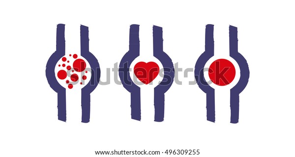 Thrombosis Symbols Icon Set Vector Illustration 库存矢量图（免版税）496309255 ...