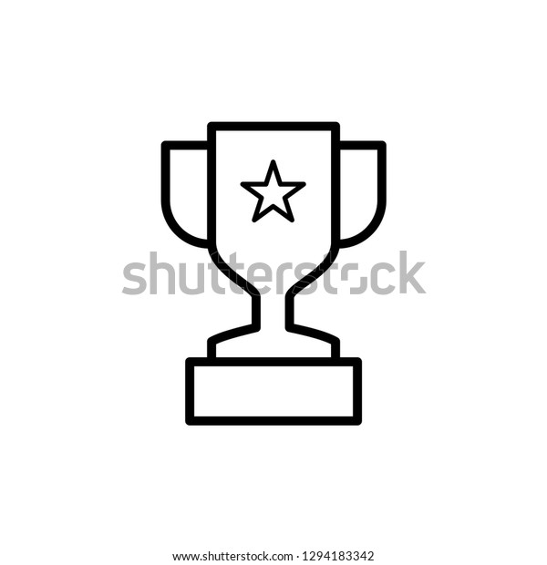 Throphy Icon Champion Vector Winner Illustration Stock Vector (Royalty ...