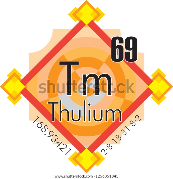 Thulium Form Periodic Table Elements V3 Stock Vector (Royalty Free ...