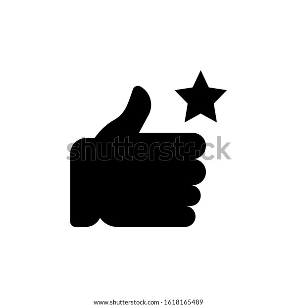 Thumb Finger Sign Vector Illustration Isolated Stock Vector (Royalty ...