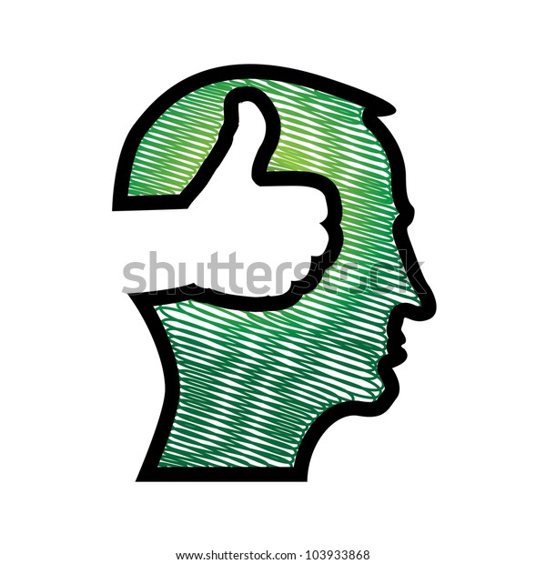 Thumb Head Illustration Stock Vector (Royalty Free) 103933868 ...
