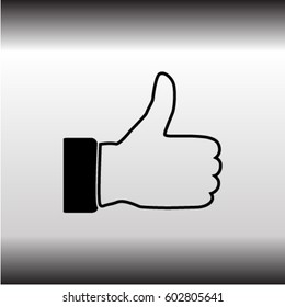 Thumb Icon Okay Vector Illustration Stock Vector (Royalty Free ...
