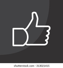 Thumb Icon Vector Illustration Stock Vector (Royalty Free) 313021415