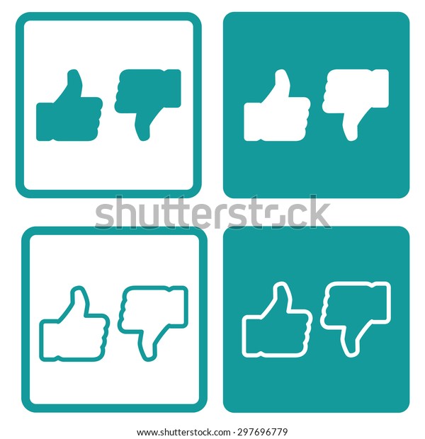 Thumb Icons Vector Illustration Stock Vector (Royalty Free) 297696779 ...