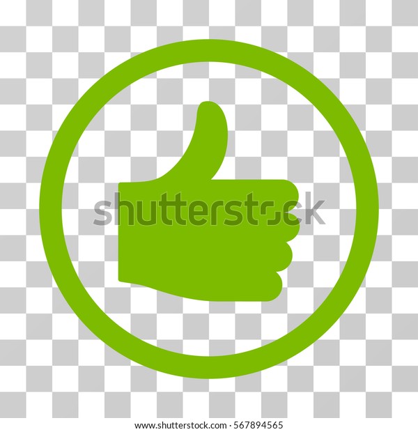 Thumb Rounded Icon Vector Illustration Style Stock Vector (Royalty Free ...