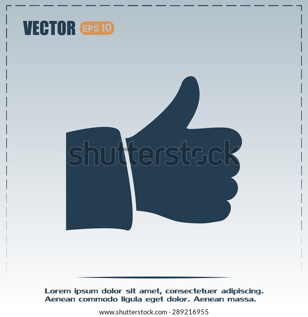 Thumb Vector Sign Okay Stock Vector (Royalty Free) 289216955 | Shutterstock