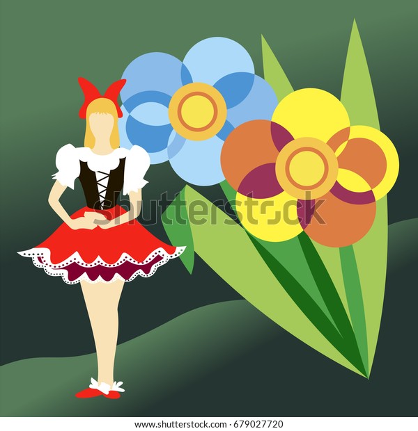 Thumbelina Isolated Vector Stock Vector (Royalty Free) 679027720 ...