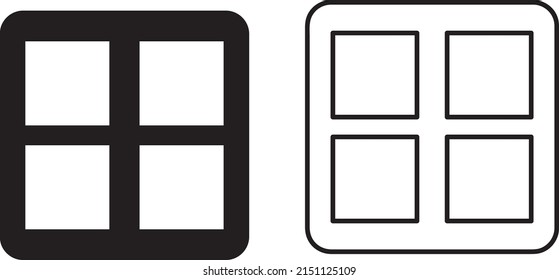Thumbnail Icon Vector Illustration On White Stock Vector (Royalty Free ...