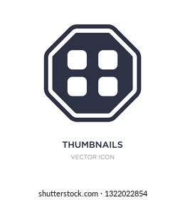 Thumbnails Icon On White Background Simple Stock Vector (Royalty Free ...