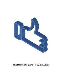 Thumbs Isometric Left Top View 3d Stock Vector (Royalty Free ...