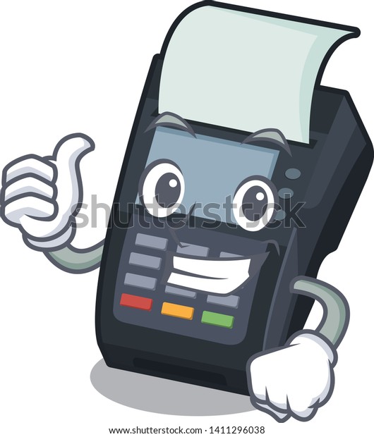 Thumbs Machine Edc Isolated Mascot Stock Vector (Royalty Free ...