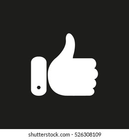 Thumbs Great Hand Icon Vector Icon Stock Vector (Royalty Free ...