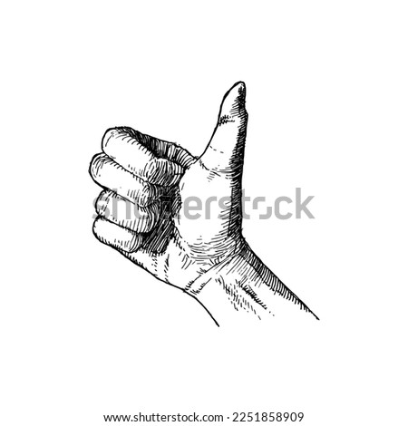 Thumbs Up Drawing | Free download on ClipArtMag