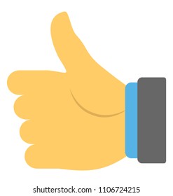 Thumbs Universal Sign Language Appreciation Stock Vector (Royalty Free ...