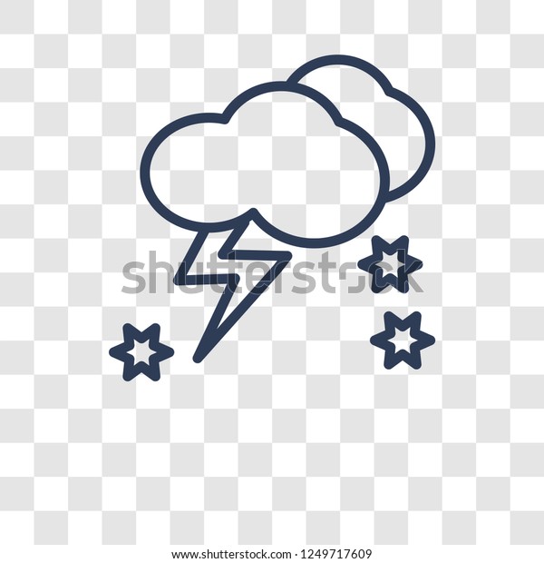Thundersnow Icon Trendy Thundersnow Logo Concept Stock Vector (Royalty Free) 1249717609