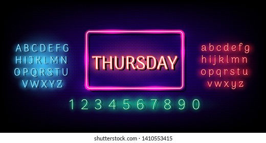 Thursday Vector Banner Thursday Design Template Stock Vector (Royalty ...