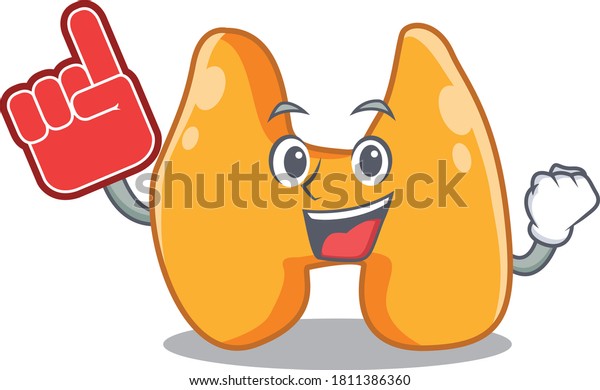 Thyroid Cartoon Drawing Character Design Foam Stock Vector (Royalty ...