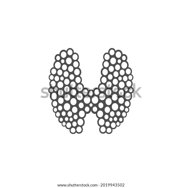 Thyroid Human Graphic Sign Thyroid Gland Stock Vector (Royalty Free ...
