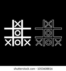 Tic Tac Toe Game Icon Set Stock Vector (Royalty Free) 1053608816 ...