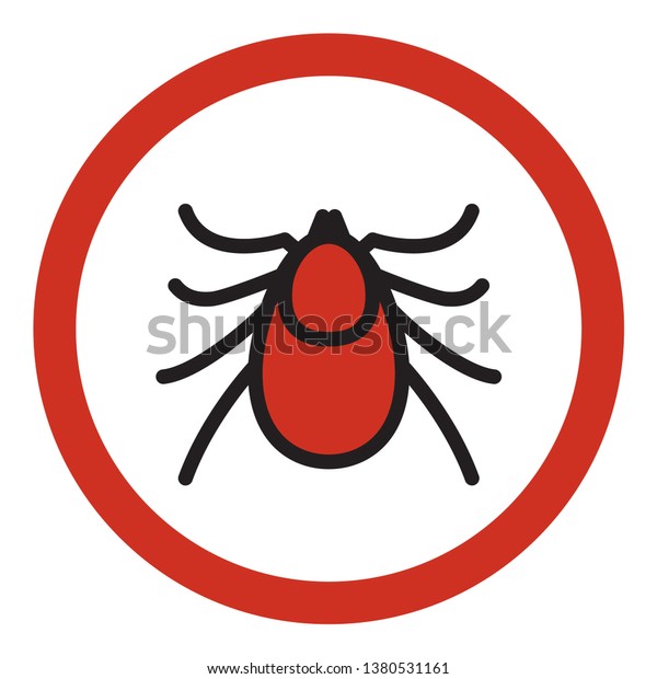 Tick Bug Sign Stock Vector (Royalty Free) 1380531161 | Shutterstock