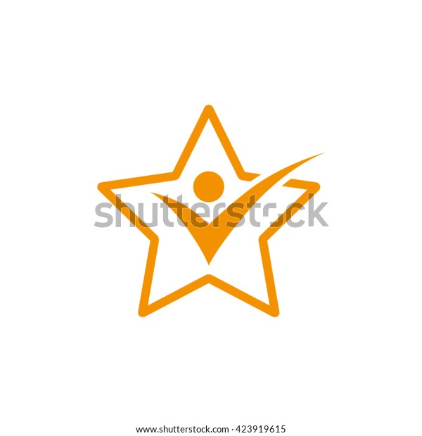 Tick Check Mark Star Symbol Vector: vector de stock (libre de regalías ...