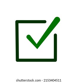 Tick Icon Check Mark Correct Icon Stock Vector (Royalty Free ...