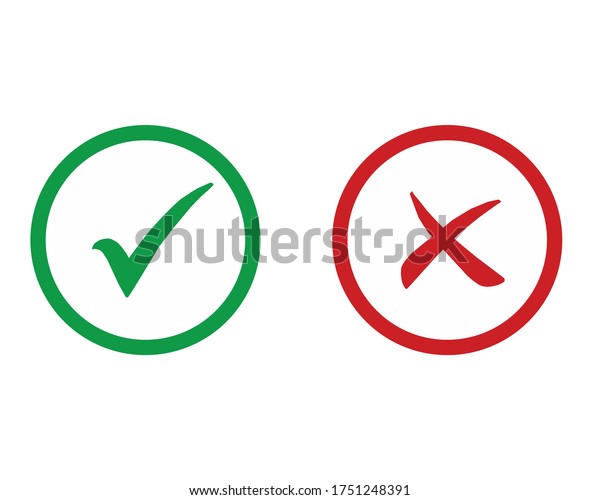 Tick Icon Set Stylish Check Mark Stock Vector (Royalty Free) 1751248391 ...
